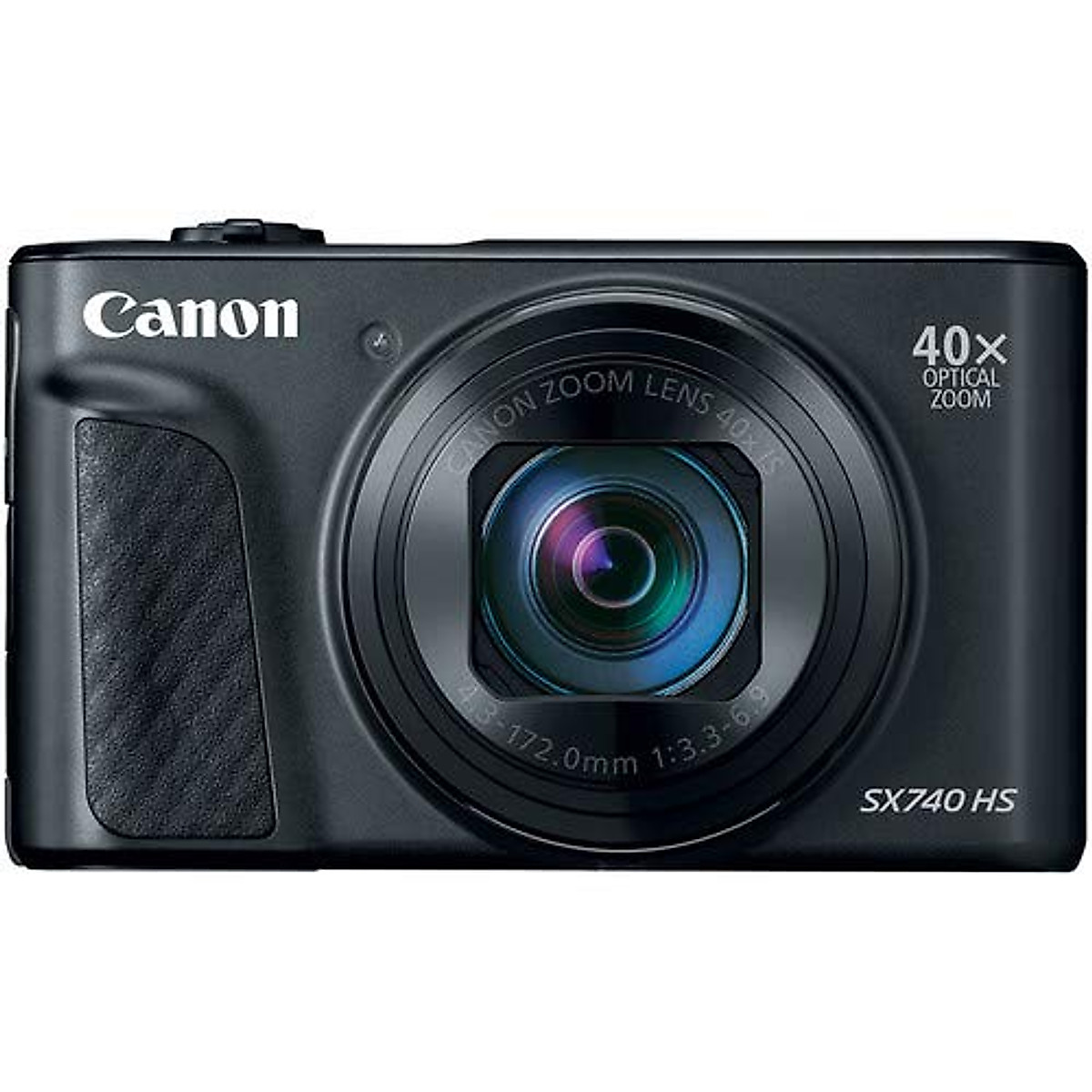 Canon PowerShot SX740 HS Digital Camera (Black) with 32GB SD Memory Card + Accessory Bundle