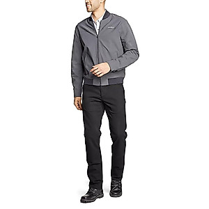 Eddie Bauer Men's Flex Wrinkle-Resistant Sport Chinos - Classic, Black, 34W x 32L