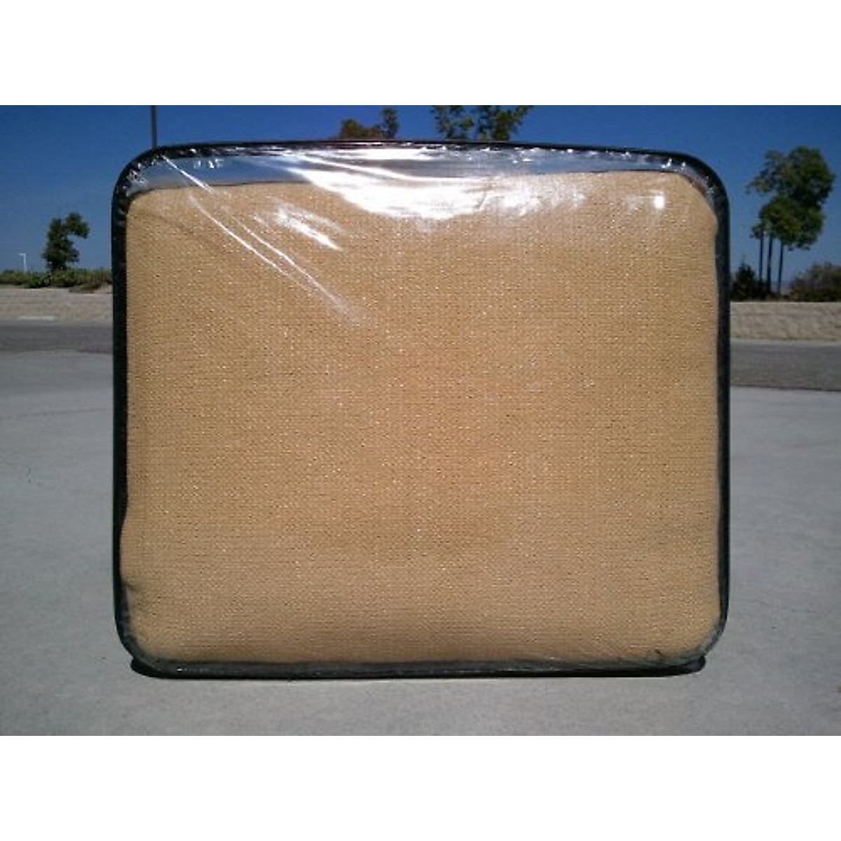 Petra's 25 Ft. X 15 Ft. Rectangle Sun Sail Shade. Durable Woven Outdoor Patio Fabric w/Up to 90% UV Protection. 25x15 Foot. (Desert Sand)