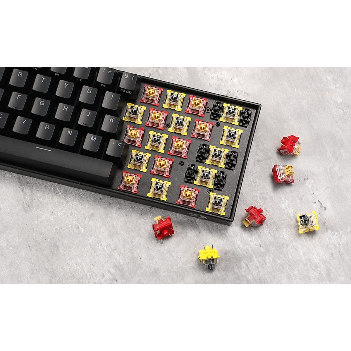 Redragon K530 PRO 60% Gaming Keyboard & A113 Hot-swap Mod Switches (24pcs) Bundle