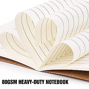 JPSOR 20 Pack Notebooks for Kids Bulk, Mini Journal, Small Kraft Notebooks, 3.5" x 5.5" Inspirational Notebook, Lined Notebook with 10 Different Happy Designs for Students Classroom School Supplies