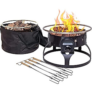Redwood Portable Propane Fire Pit