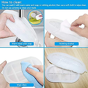 2 PCS Resin Moulds Silicone, FineGood Resin Tray Moulds for Jewelry Coaster Resin Casting Mould Pendant Fruit Tray Resin Silicone Mould