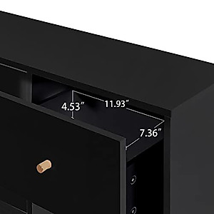 Pvillez Shoe Storage with Flip Drawers,NaturalRattan Shoe Cabinets,Shoe Organizer Rack w Wooden Shoe Organizer for Entryway/Bedroom/Living Room/Apartment,Free Standing