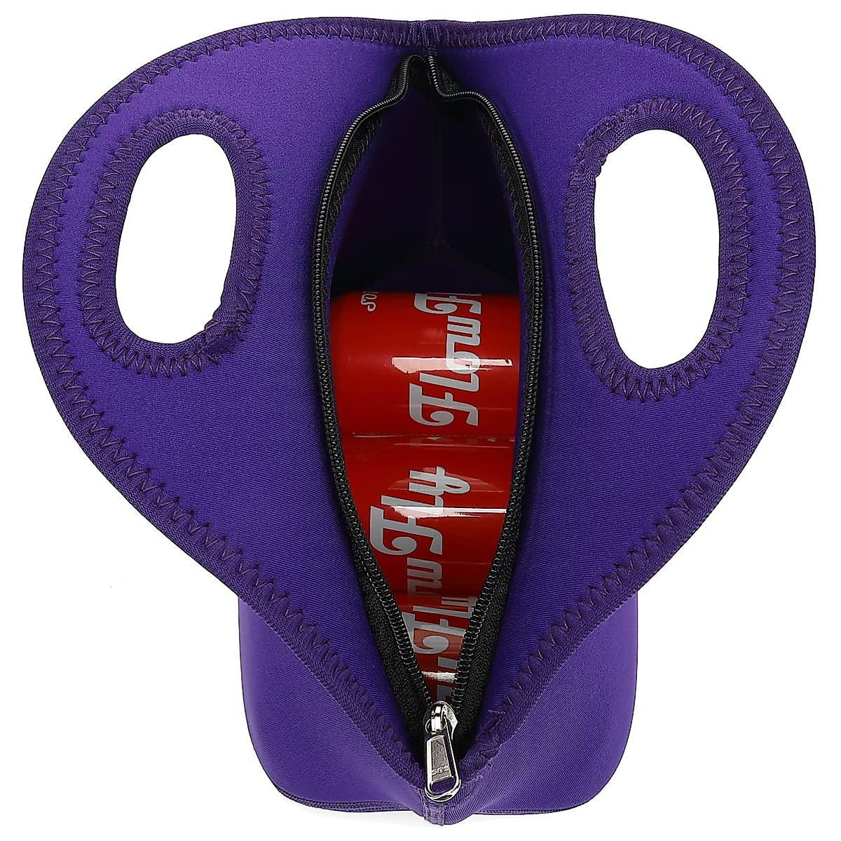 FlowFly Neoprene Kids Lunch box Insulated Soft Bag Mini Cooler Thermal Meal Tote Kit for Boys, Girls,Men,Women,School,Work, Office, Purple