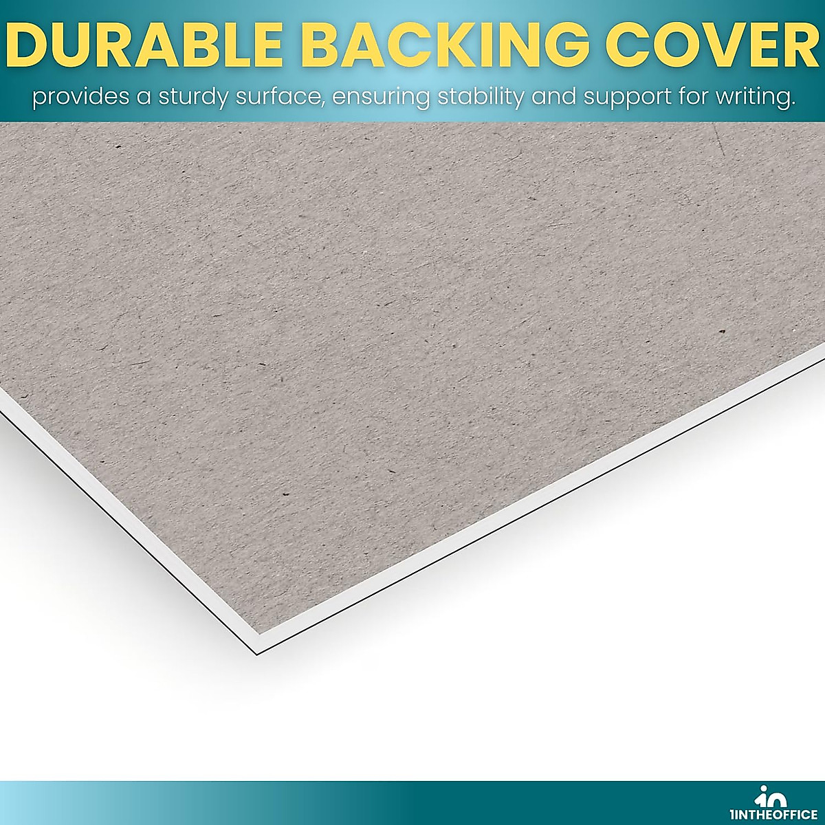 1InTheOffice Jr Legal Pads,Small Legal Notepads, 5" x 8", Narrow Ruled Note Pad, White, 50 Sheets/Pad, 12 Pads/Pack