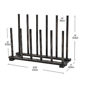 Maison Sucasa Boot Rack, 6 Pair Capacity, Freestanding, Shoe Organizer, Entryway, Mudroom, Wood, Brown