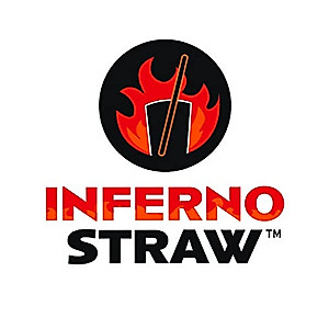 The Inferno Straw | World's Hottest Straw | World's Only Pepper Extract Infused Straw | Caution: 5 Million Scoville, IS