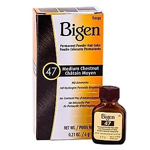 Bigen Permanent Powder Hair Color - 47 Medium Chestnut