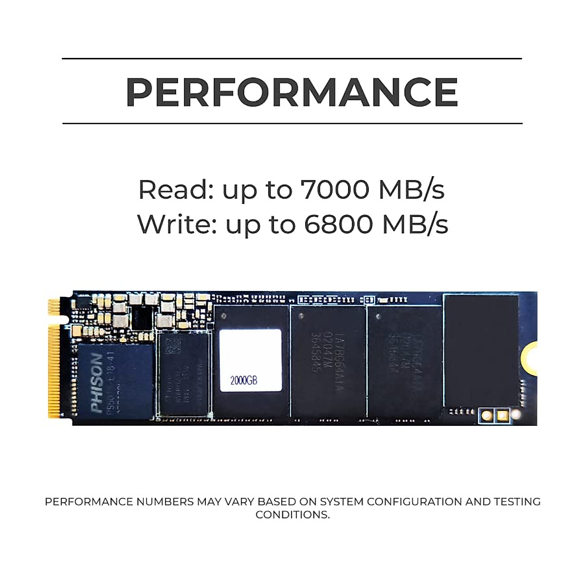 SSTC E18 2TB M.2 NVME SSD Read/Write Speed Up to 7000/6800 MB/s