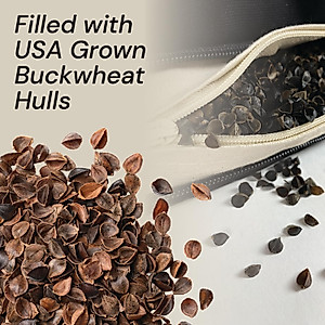 Waterglider International Zabuton, Eclipse line, Buckwheat Filled Meditation Cushion, 23" x 23" Anthracite Grey