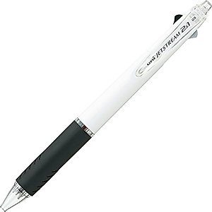 uni Jetstream Multi Pen 2-In-1, 0.5mm Ballpoint Pen and 0.5mm Mechanical Pencil, White Body (MSXE350005.1)