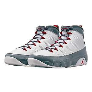 Jordan Mens Air 9 CT8019 162 Fire Red - Size 9, Ice Blue/Black Sail-white