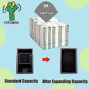YATUNINK Remanufactured Ink Cartridge Replacement for Canon PG-245XL Black PG-245 245XL PG-243 Black Ink Cartridge for Canon Pixma MG2920 MG2922 MG2924 MG2420 MG2522 MX490 MX492 Printer (2 Black)
