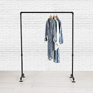 Industrial Pipe Clothing Garment Rack by William Robert's Vintage