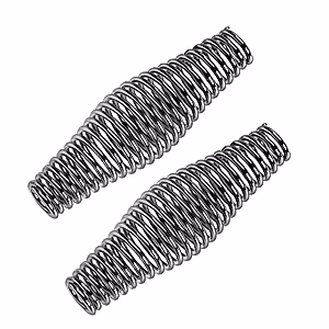 2PCS BBQ Spring Handle Stainless Steel Cool Touch Stove Heavy Duty Barbecue Smoker, Grill, Stove, Pit Door Handles