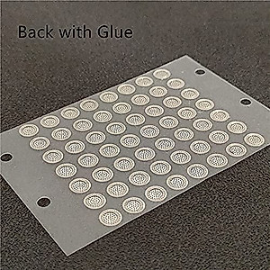 Earbuds Dust-Proof Steel Mesh with Glue Stainless in-Ear Earphones Replace Clean Net Filter dust Headphones Shell Steel mesh 3.7mm 4.5mm 4.8mm 5.0mm (Pack of 10pairs) (5.0mm)