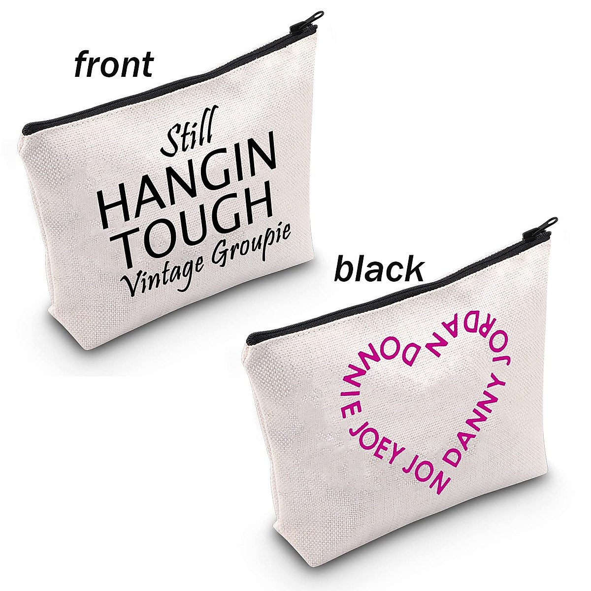 TSOTMO Music Lover Gift Concert Souvenir Gift Boy Band Group Gift Still Hangin Tough Vintage Groupie Inspired By Band Cosmetic Bag For Fans(Groupie)