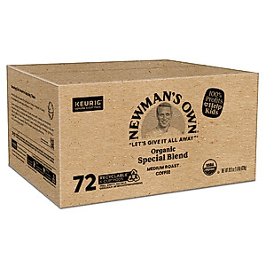 Newman's Own Organics Special Blend, Single-Serve Keurig K-Cup Pods, Medium Roast Coffee, 12 Count (Pack of 6) (5000053615)