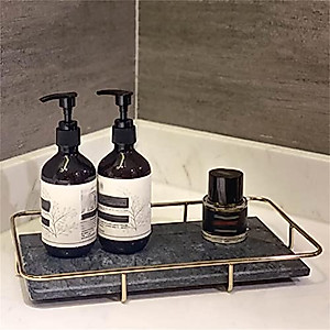 Marble Tray Wash Cosmetics Shelf Toilet Bathroom Countertop Storage Hand Wash Basin