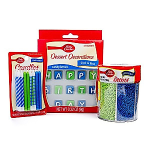 Betty Crocker Cool in Blue Birthday Candles, 16 Count (Pack of 1)