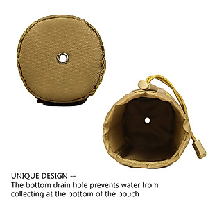 Protector Plus Tactical Water Bottles Pouch Military MOLLE Mesh Kettle Holder Bag H2O Drinks Carrier Case, Black