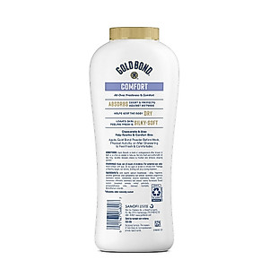Gold Bond Ultimate Comfort Body Powder 10 oz. (Pack of 3), Talc-Free Formula with Aloe & Chamomile