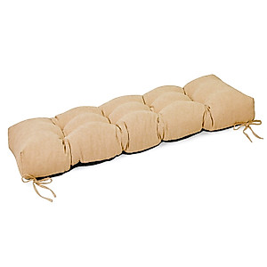 Focuprodu Bench Cushions. Non-Slip Pile Bench Cushion for Indoor and Outdoor in Multiple Scenarios.45x18 Inch Bench Cushion Ideal Cushion for Benches, Sofas and Raised Windows. (45x18x4, Khaki)