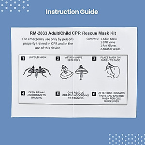 MCR Medical Pack of 5 CPR Rescue Mask, Adult/Child Pocket Resuscitators, Hard Case with Wrist Strap