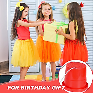 Hungdao 12 Pairs Balancing Stilts for Kids Walking Bucket Stilts Plastic Walking Stilts Toy with Adjustable Rope for Preschool Playground Indoor Outdoor Obstacle Course Games, 4 Colors