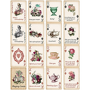 Treasure Cove Alice Playing Cards Poker for Party Supply Themed Party Gift