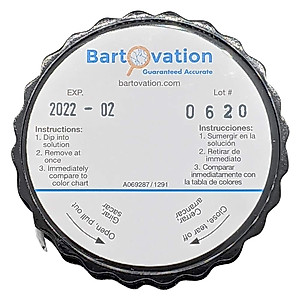 Chlorine Sani Test Strips for Food Service Restaurant Sanitizer Bleach Test Paper, 10-200 ppm [5 Meter Roll]