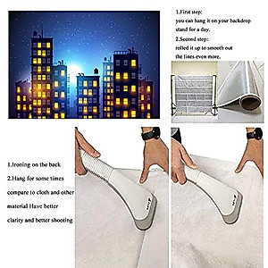 Super Hero City Photography Backdrop Beautiful Moon Supermen Theme Background Boy Birthday Party Banner Photo Studio Props Vinyl 7X5FT