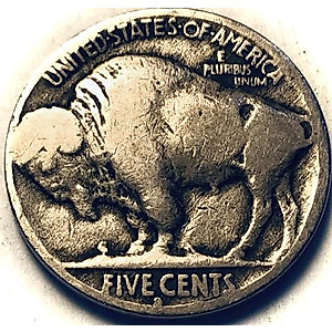 1921 S Buffalo Indian 5 Cents Nickel Seller Very Good