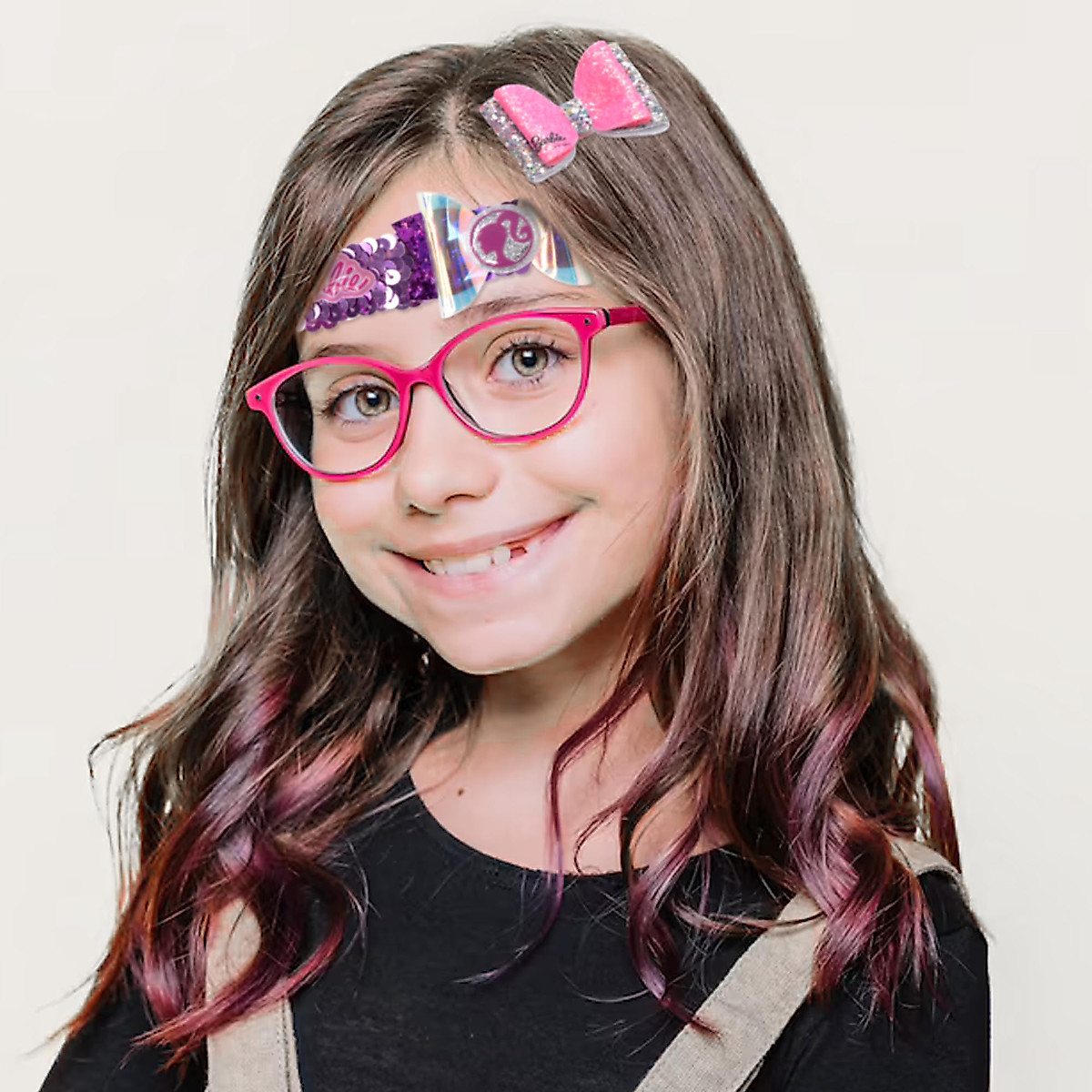 Barbie - Townley Girl Backpack Cosmetic Makeup Gift Bag Set includes Hair Accessories and Printed PVC Back-pack for Kids Girls, Ages 3+ perfect for Parties, Sleepovers and Makeovers