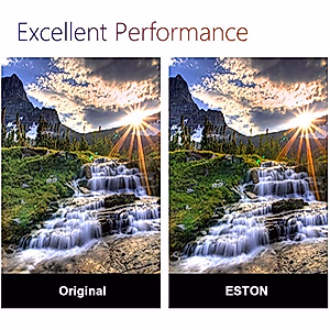 ESTON Remanufactured Replacements for HP 02 Yellow Ink Cartridges (5 Yellow) Compatible for HP photosmart C5180 C6180 C6280 C7180 C7280 C7200