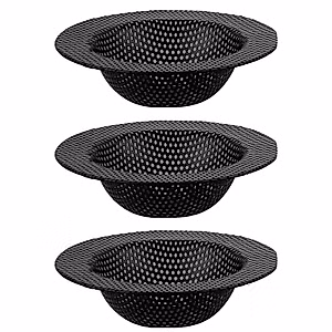 3 PCS Stainless Steel Sink Strainer Fine Mesh Kitchen Sink Strainer Fits Most Kitchen Sink Bathroom Bathtub Shower Drain Kitchen Sink Strainer Stopper Basket Stainless Steel Mesh White Black Kitchen