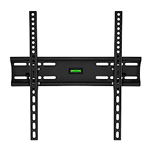 Mount-It! Tilt TV Wall Mount Bracket Up to VESA 400x400 | Low-Profile Tilting Mounting Bracket Compatible with 32 to 55 Inch Flat Screen TVs, 77 Lbs Capacity