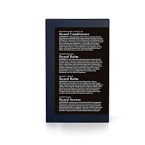 Scotch Porter 4-Piece Beard Trial Kit | Includes Conditioner, Conditioning Balm, Shape + Hold Balm and Serum | 4 1oz Tubes | Formulated for Men with Non-Toxic Ingredients, Free of Parabens, Sulfates & Silicones | Vegan