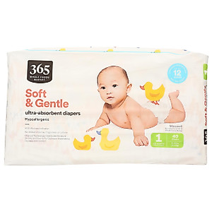 365 by Whole Foods Market, Size 1 Diapers, 40 Count