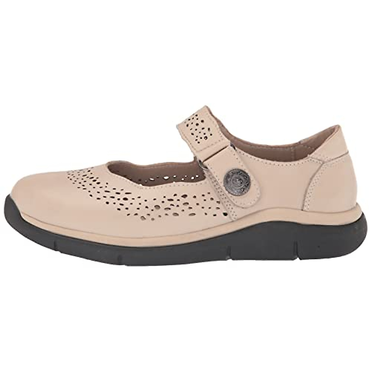 Propét Womens Selena Mary Jane Flat,Cream,10.5 Wide US