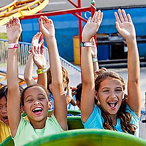 Wiwaplex 16Pcs Child Safety ID Bracelet Wristband, Identification Bracelets for Kids, Adjustable Waterproof Kids Safety Bracelet Wristband, Reusable Children Information ID Bracelet for Boys & Girls