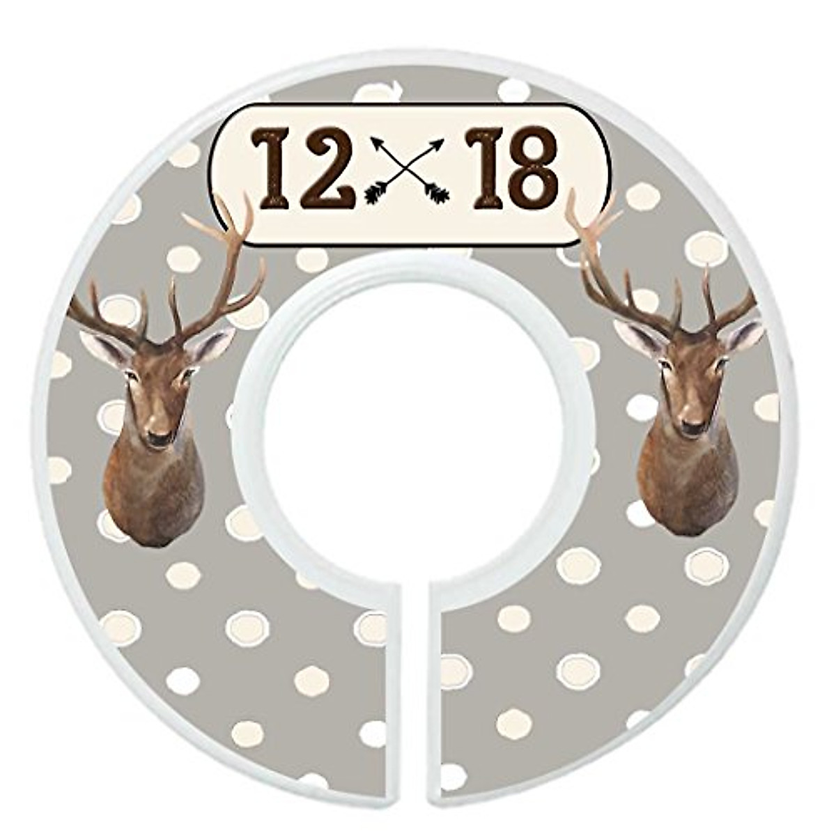 Mumsy Goose Baby Nursery Closet Dividers, Closet Organizers, Baby Boy Woodland Clothes Sizers