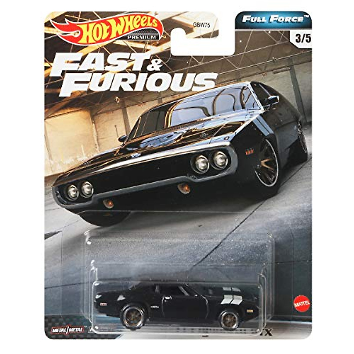 Hot Wheels Fast & Furious: Full Force Re-Release 5 Premium All-Metal Castings Real Riders Wheels in Original Packaging in One Exclusive Bundle Box [Amazon Exclusive]