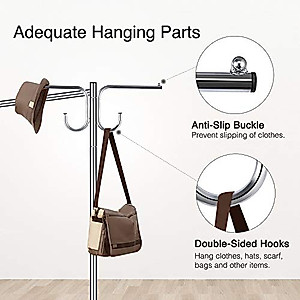 GREENSTELL Clothes Rack with Cover & Tube Bracket, Industrial Pipe Z Base Clothing Garment Rack on Wheels with Brakes, Heavy Duty Sturdy Square Tube Garment Rack Black (59x24x68 inch)