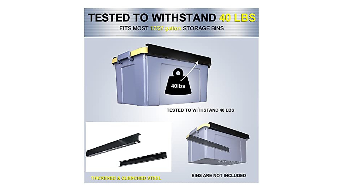 TOPOWN Ceiling Storage Rack for Garage Organization