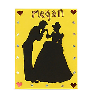 Hygloss Products Black Silhouette Paper – Tracing Portrait Drawing Crafts Paper - 8-1/2 x 11 Inch, 25 Sheets