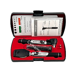 BLACK OTOSCOPE SET -LED Otoscope/School Kit-CYNAMED