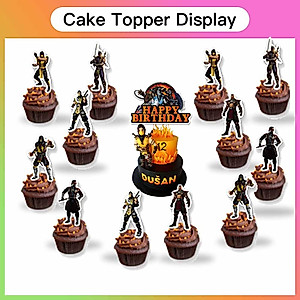 Mortal Kombat Party Supplies Plates Decorations Cake Topper Birthday Backdrop Background Decor