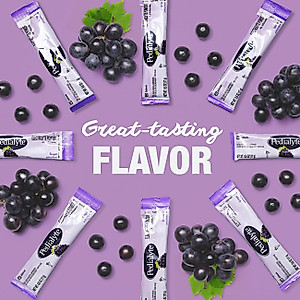 Pedialyte Electrolyte Powder Packets, Grape, Hydration Drink, 6 Single-Serving Powder Packets